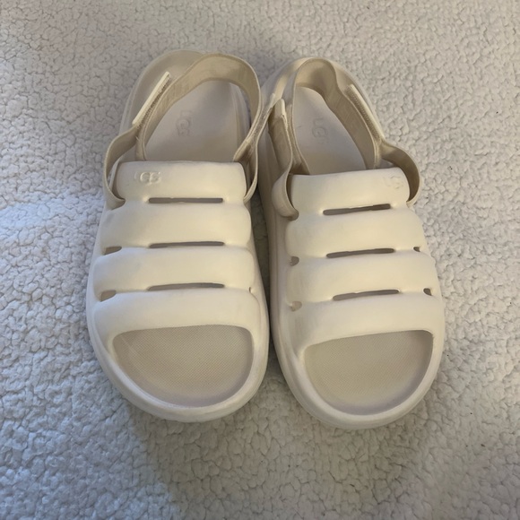 UGG | Shoes | Ugg Womens Sport Yeah Slingback Logo Pool Slides Sandals ...